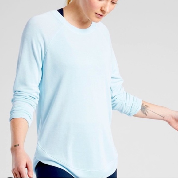 Athleta | Sweaters | Athleta Mindset Sweater In Ethereal Blue | Poshmark